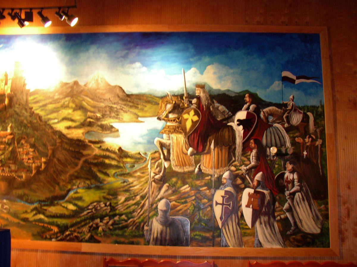 The king's arrival - Mural Medieval Times - iordel Art